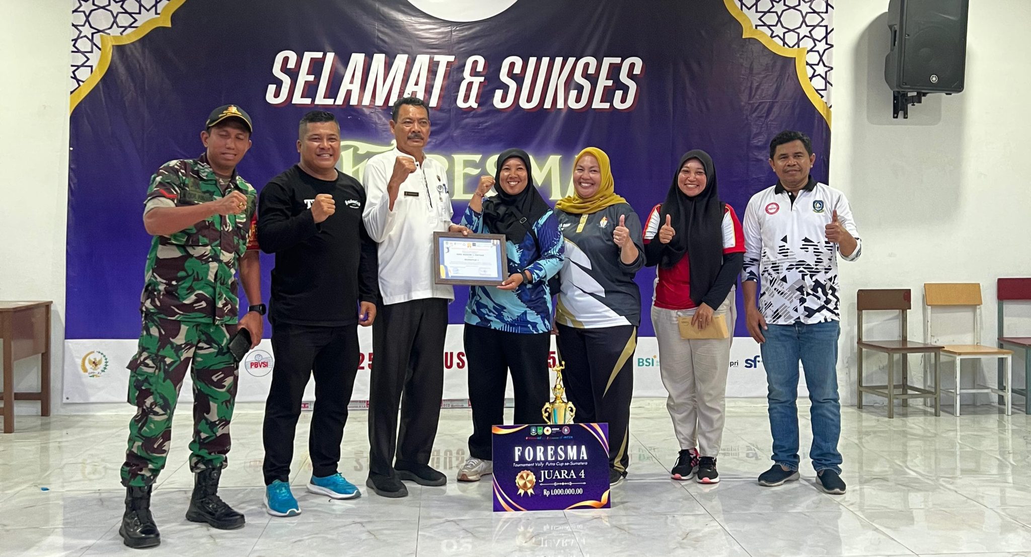 Tim Voli Putra SMK 1 Batam Ukir Prestasi, Juara 4 di Turnamen FORESMA – SMK Negeri 1 Batam
